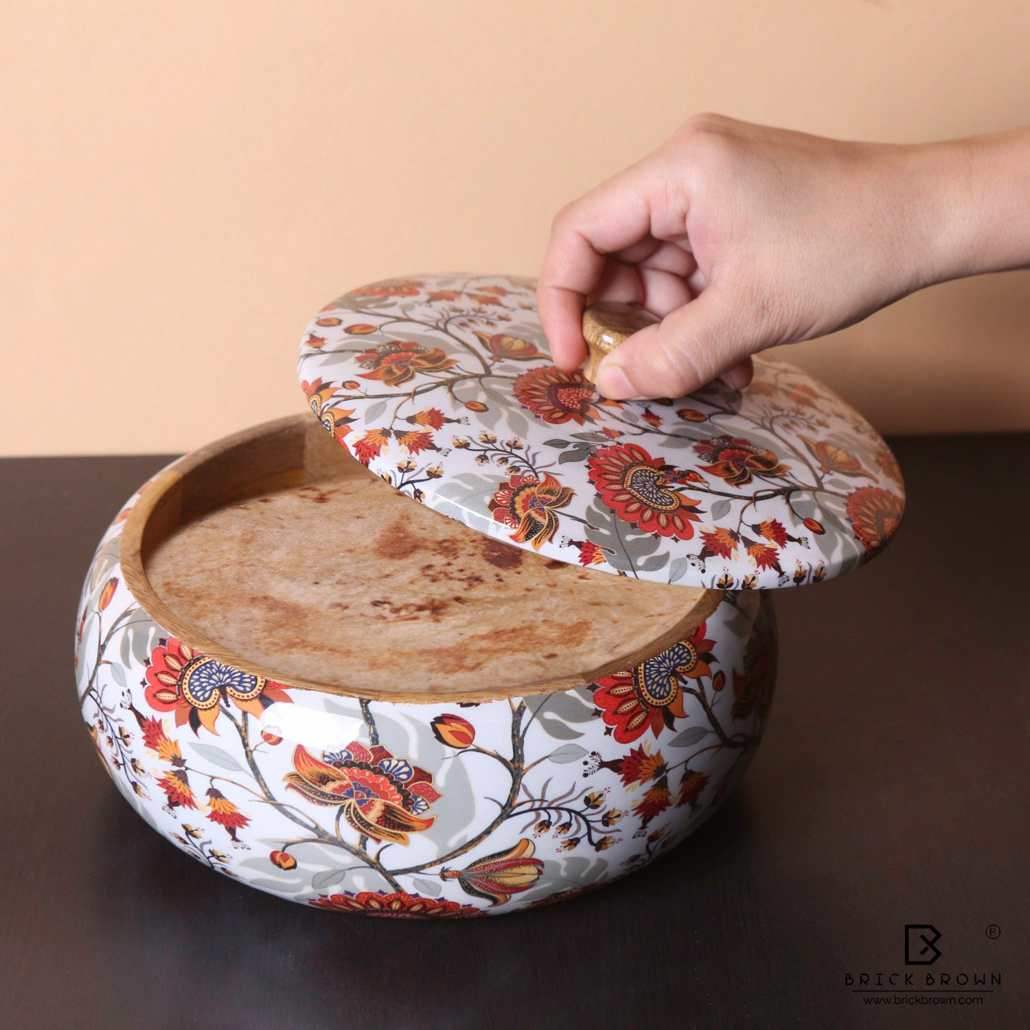 Marigold Roti Box – Brick Brown